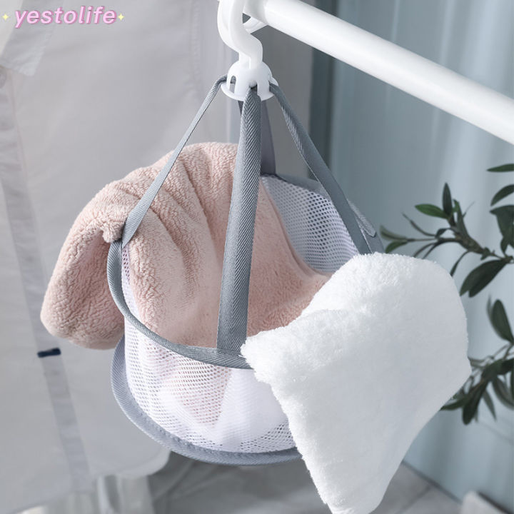 [Y] Drying Net Basket Mesh Pocket Hanging Drying Rack for Powder Puff ...