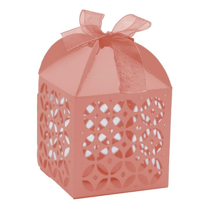 50pcs Wedding Cake Laser Cut boxes Party Sweets Candy Chocolate ...