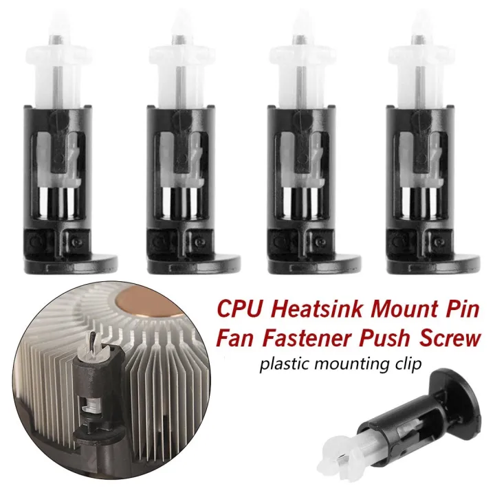 CPU Cooler Screw Plastic Mounting Clip for CPU Coolers 4 Pairs 1155 775 ...