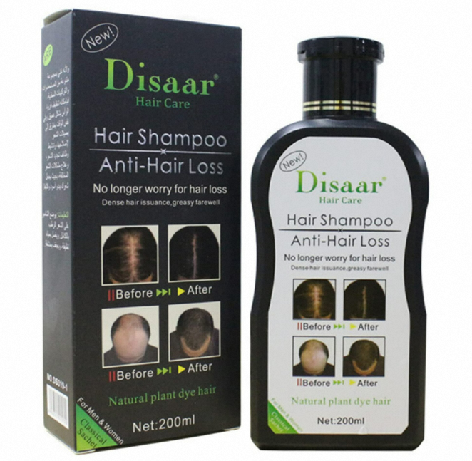 Disaar Natural Plant Dye Hair Shampoo Anti-Hair Loss Hair Growth 200ml ...