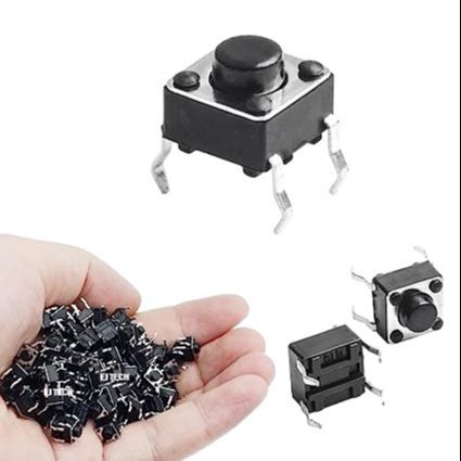 25PCS | 4Pin Round Momentary Tactile Tact Push Button Switch for PCB ...