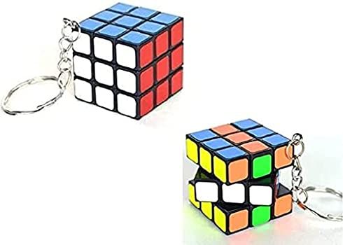 Mini keychain Magic cube Pocket 3x3x3 car pendant rotate Cube Of Rubiks ...