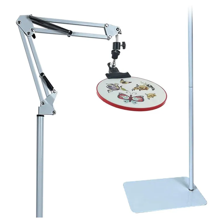 1 PCS Embroidery Hoop Stand Knee Rotating Stand for Embroidery Frame Q ...