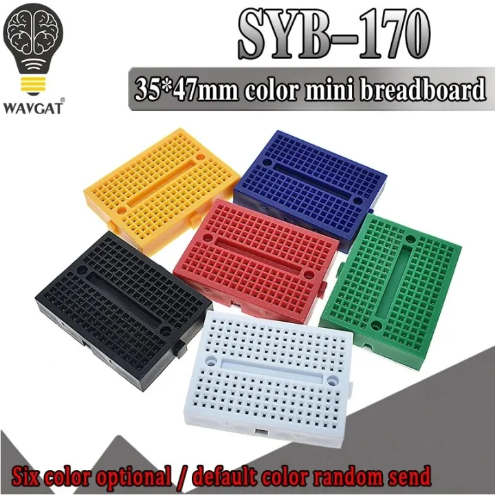 WAVGAT SYB-170 Mini Solderless Prototype Breadboard 170 Tie-points 35 ...