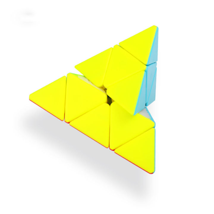 GC Plastic S2 Pyramid Speed Cube 3x3x3 Triangle Cube Puzzle Magic Cube ...