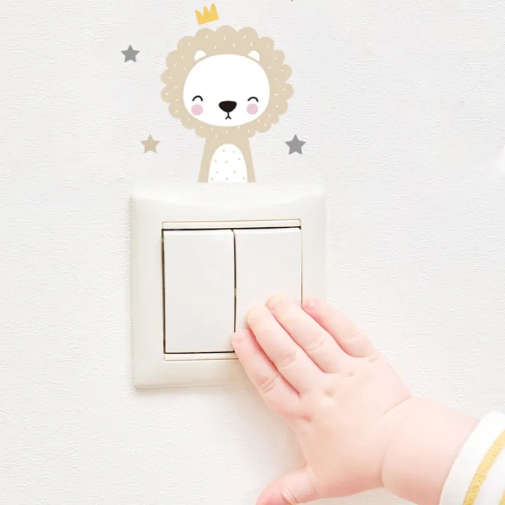 1/3pcs Cartoon Switch Sticker 6 Patterns Per Sheet Cute Decorative ...