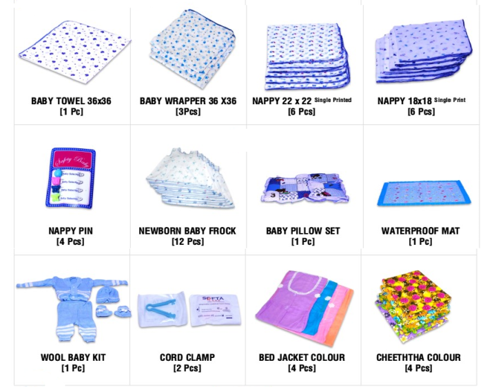 Newborn Hospital List / Newborn Hospital Bag / Hospital List 15 | Daraz.lk