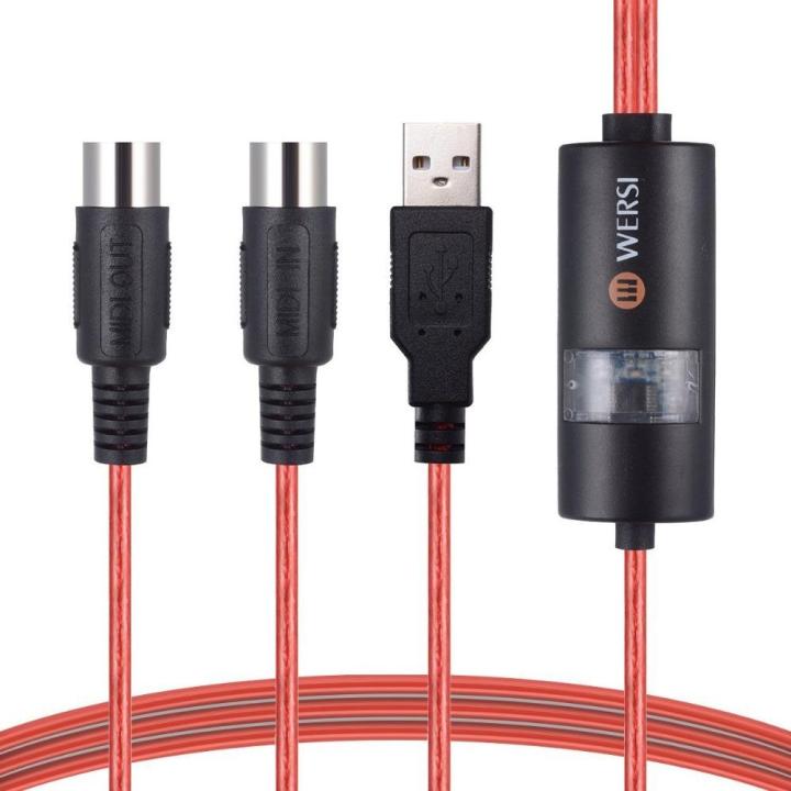 【Shop the Latest Trends】WERSI USB MIDI Cable MidiPort Midi Cable ...