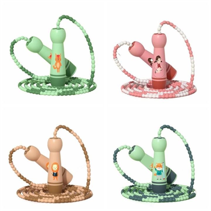 Lovely Adjustable Child Jumping Rope Cotton Rope Fillet Design Skipping ...