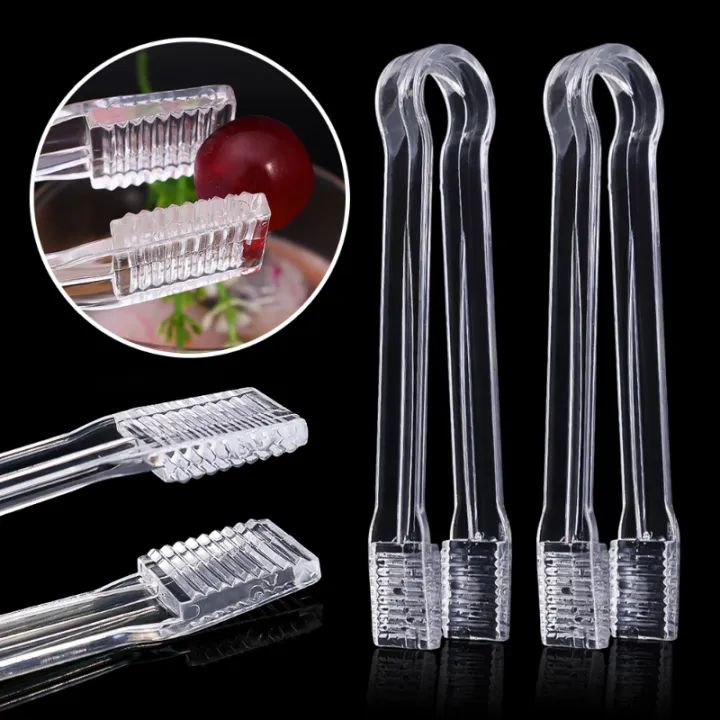 Transparent Plastic Barbecue Bbq Clip Bread Food Ice Clamp Ice Clip ...