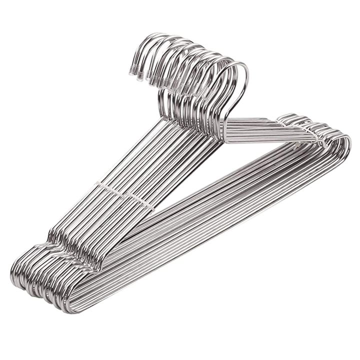 Stainless Steel Clothes Hanger Set 10 Pieces | Daraz.lk
