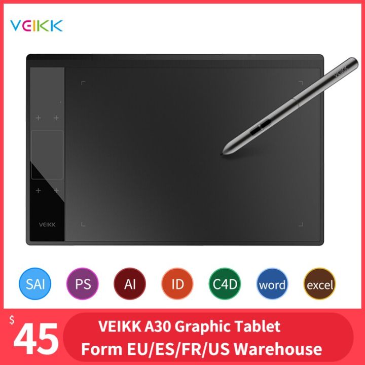 VEIKK A30/S640 Graphic Tablet планшет графический планшет Remote 10x6 ...