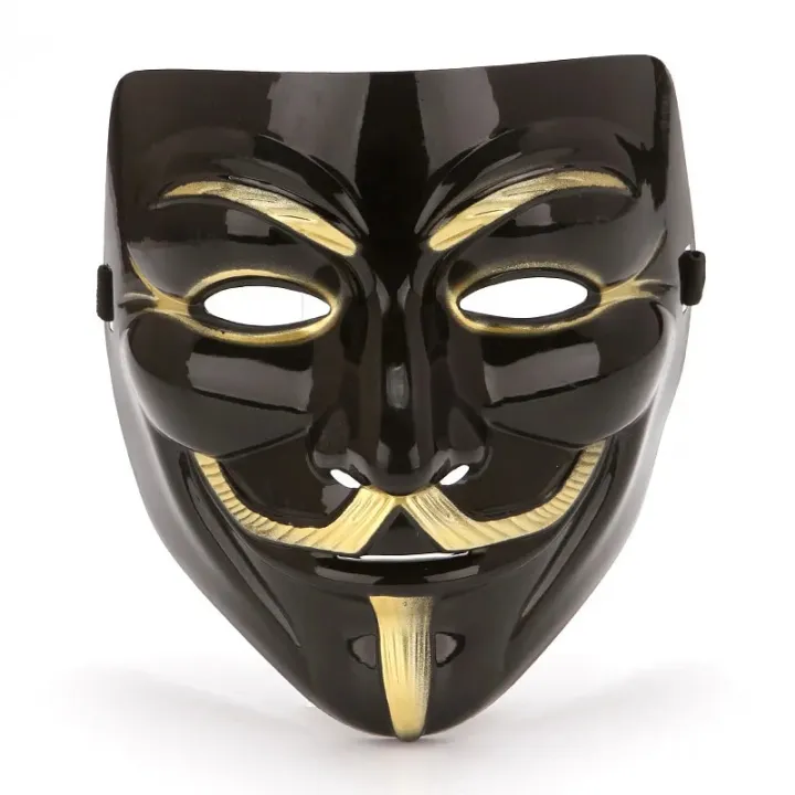 Movie Cosplay V for Hacker Mask Anonymous Guy Fawkes Halloween ...
