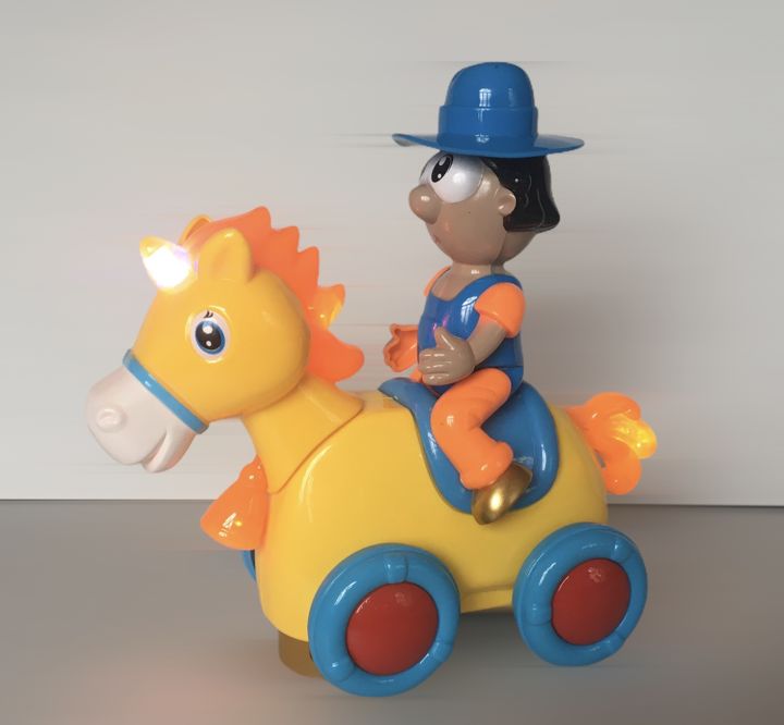 Swing Pony With Man Toy / Music & Sound / Colorful Flashing Light ...