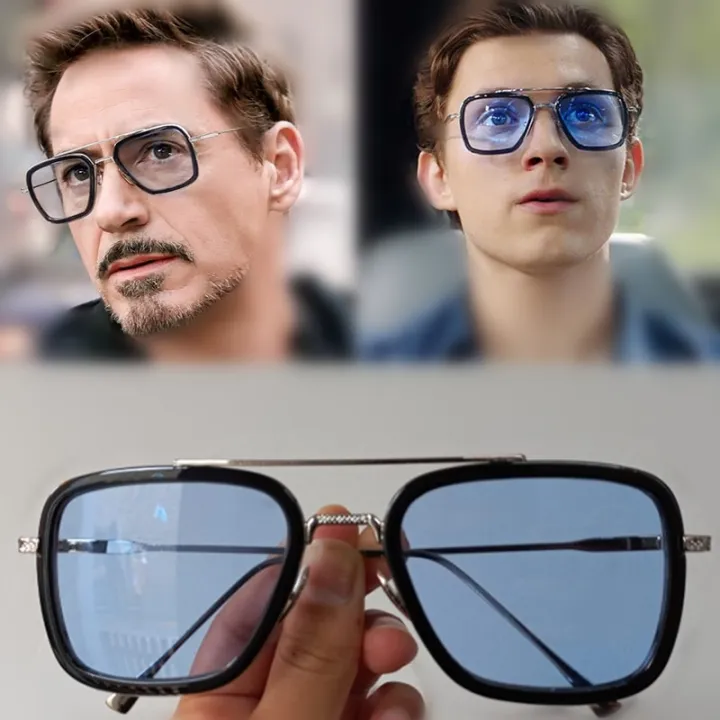 Tony Stark Glasses Cosplay Sunglasses Movie Peter Parker Eyewear Adults ...
