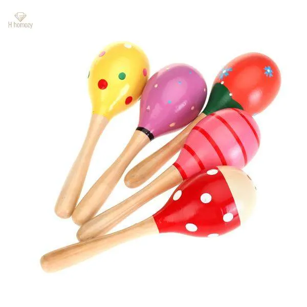 Wooden Egg Rattle Musical Toys | Daraz.lk