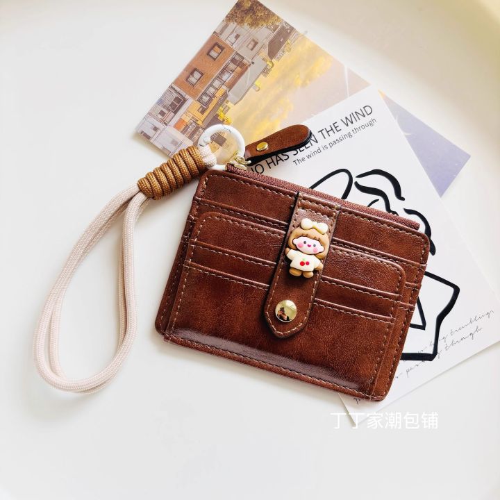 【HavenHub】ins Color Multi-Slot Short Coin Purse Holder Mini Card Holder ...