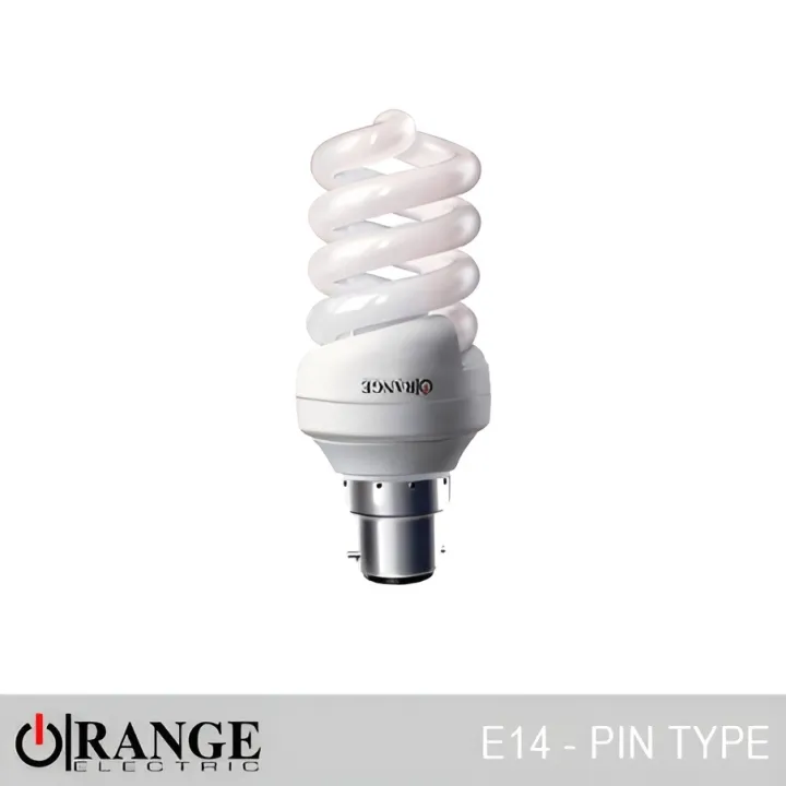 ORANGE CFL FULL SPIRAL PIN TYPE 50/60Hz 1 Year Warranty | Daraz.lk