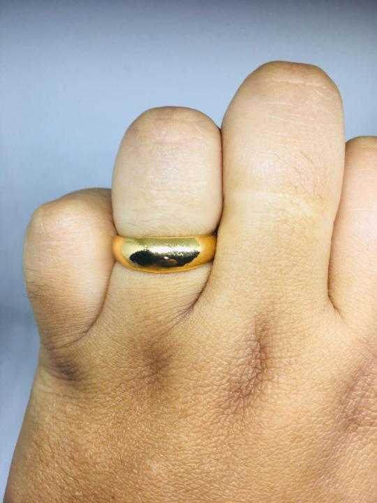 Gold plated plain ring | Daraz.lk
