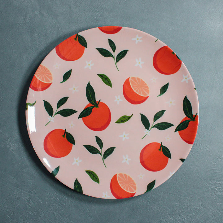 Five Star Melamine - Orangerie Dinner Plate 10" Food Grade Certified ...