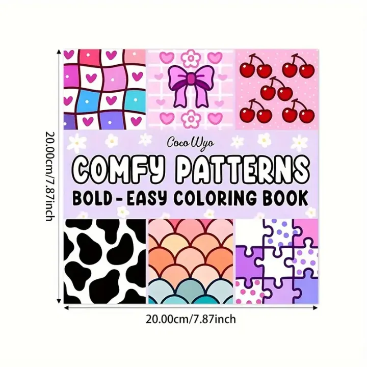 1pc, Coloring Book, 7.87x7.87inch, 20 Pages, Thick Paper, Relaxing ...
