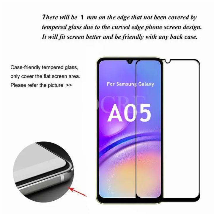 Samsung Galaxy A05 Glass Samsung A05 Tempered Glass Full Glue Screen ...