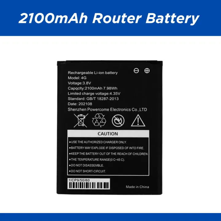 2100mAh Pocket Router Battery – For Mobilink, OLAX, Greentel, Telent ...