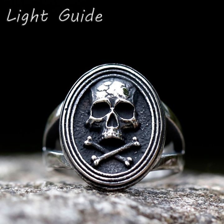 2022 NEW Men's 316L stainless steel rings Vintage High Polished Vampire ...