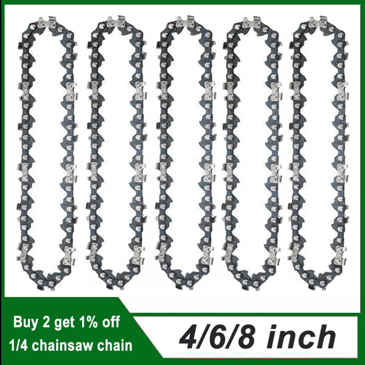 1/4 Chainsaw chain 4/6/8 inch Mini Steel Chainsaw Chains Electric ...