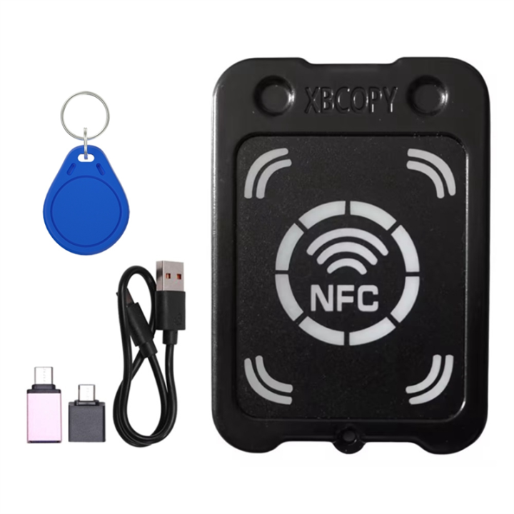 RFID Smart Chip Card Reader Copier +UID Keychain NFC Encryption Key ...