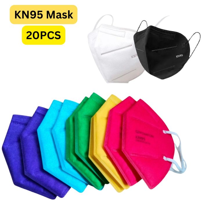 20pcs HANMALASER® KN95 Face Mask with Breathing Valve Filter facemask ...