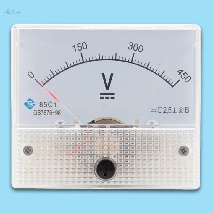 85C1 Analog Panel Meter Voltmeter DC Voltage Meter Gauge DC 0-450V | Daraz.lk