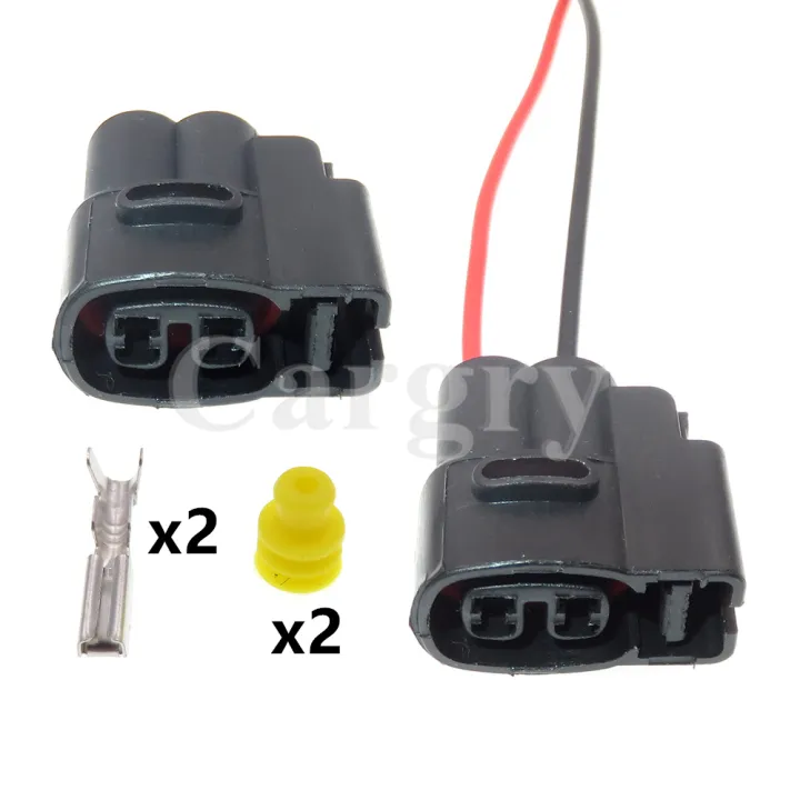 1 Set 2p Car Motor Sealed Connector Mg640605 Auto Starter Wiper Sprayer ...