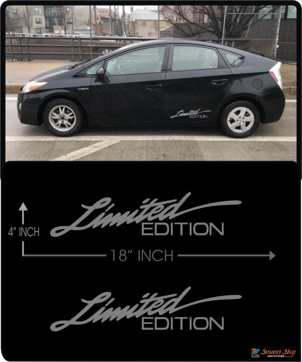 LIMITED EDITION Car Side Body Stickers Prius WAGON R Buddy Van Alto car ...