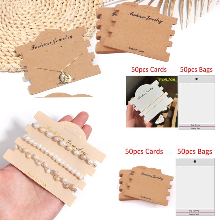 20-50pcs/lot Craft Paper Packing Cards for DIY Jewelry Display Cards ...