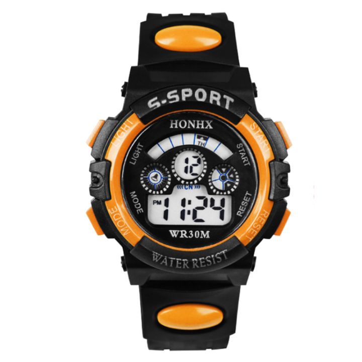 【Discount offer】Waterproof Children Boys Digital LED Sports Watch Kids ...