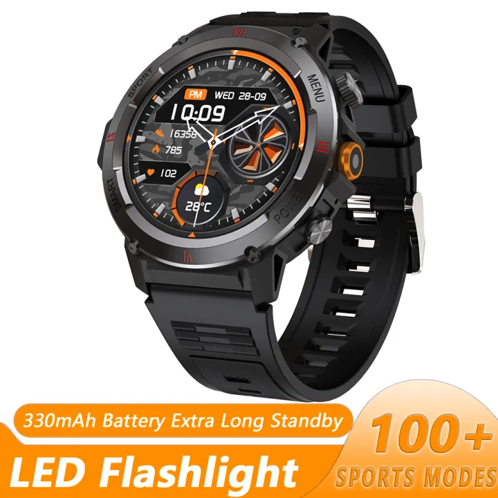 LAXASFIT Smart Watch IP68 Waterproof Bluetooth Talking Health Monitor ...