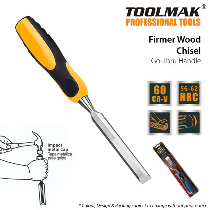 Firmer Wood Chisel - Toolmak - CRV-Rubber Grip - 32mm | Daraz.lk