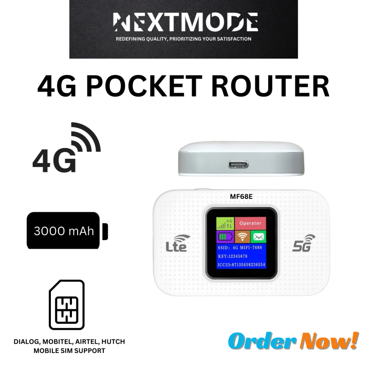 4G LTE Wi-Fi Pocket Router | Daraz.lk