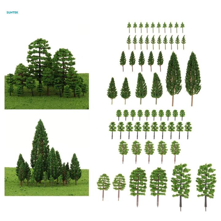 Model Trees Train Railroad Scenery Architecture Trees, Mixed Model Tree ...