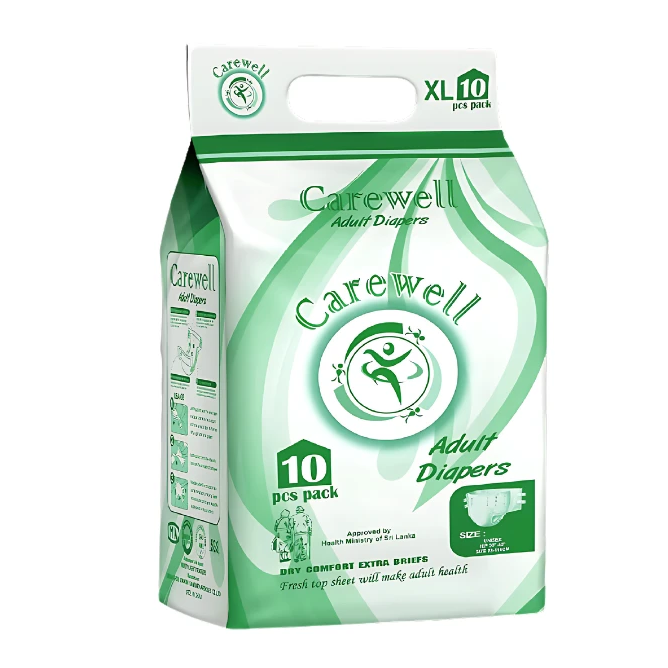 10Pcs Carewell Adult Diapers - Extra Large | Daraz.lk