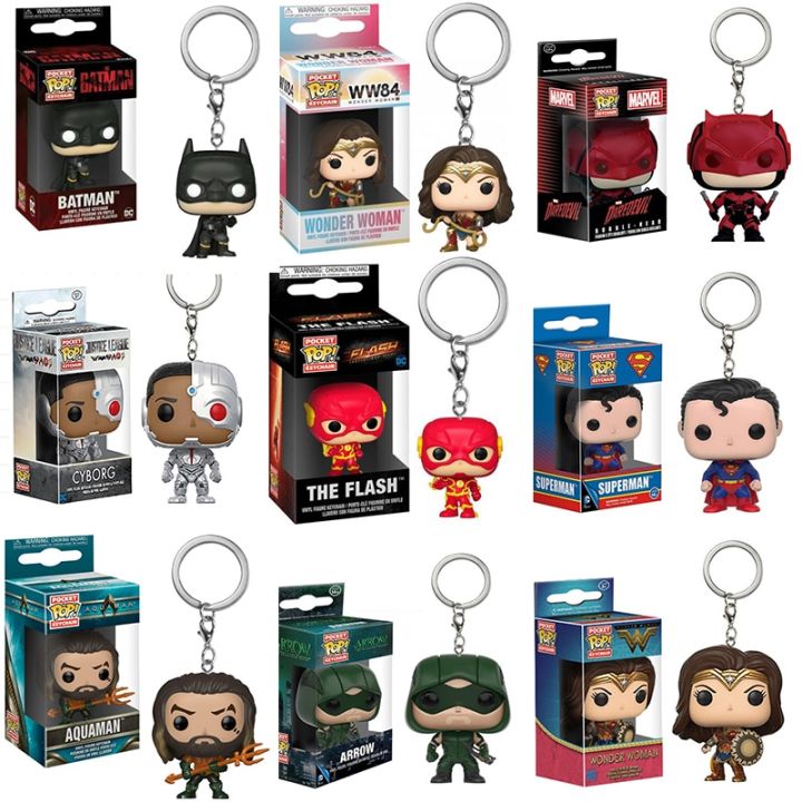 funko pop keychain 14 Styles Funko Keychain Wonder Woman Superman the ...