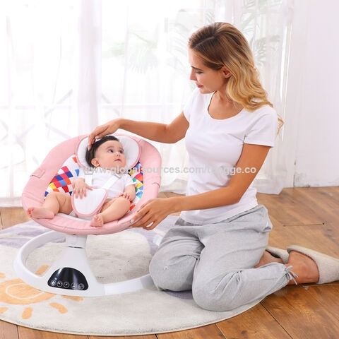 Customized services Electric baby bassinet 5 rocking speeds Bluetooth ...