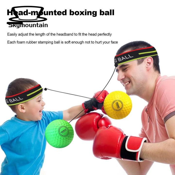 Nylon Belt Boxing Equipment Adjustable Boxing Ball Set for Hand-eye ...