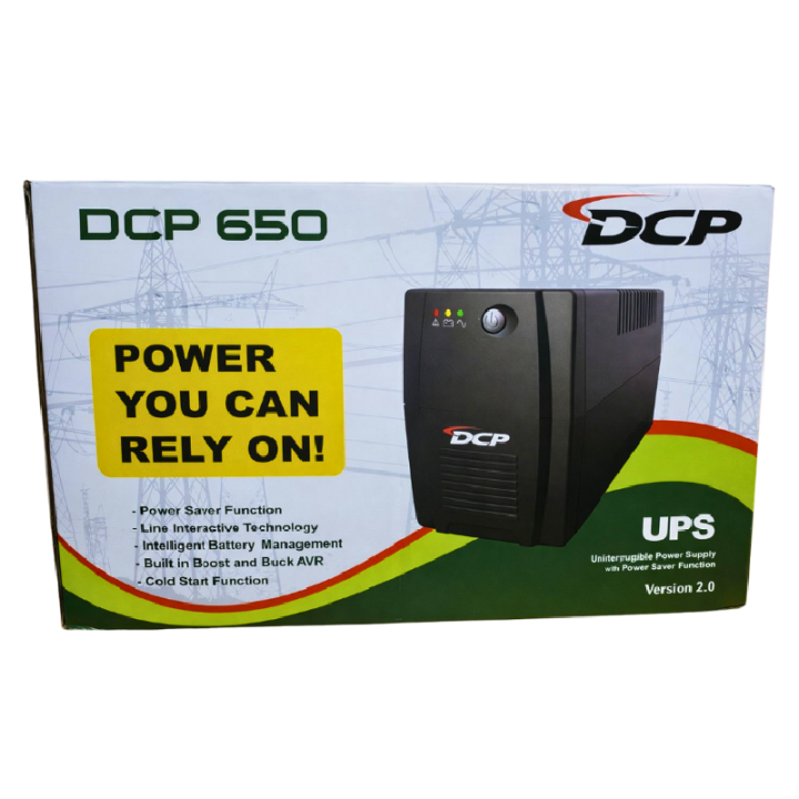 DCP UPS 650VA 230V Line Interactive AVR With Universal And IEC Sockets ...
