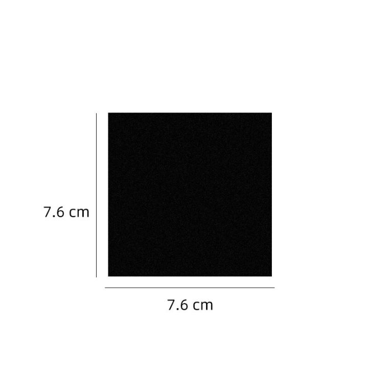 【ZOSR】50 Sheets Concise Pure Black Sticky Notes Student Tearable Square ...