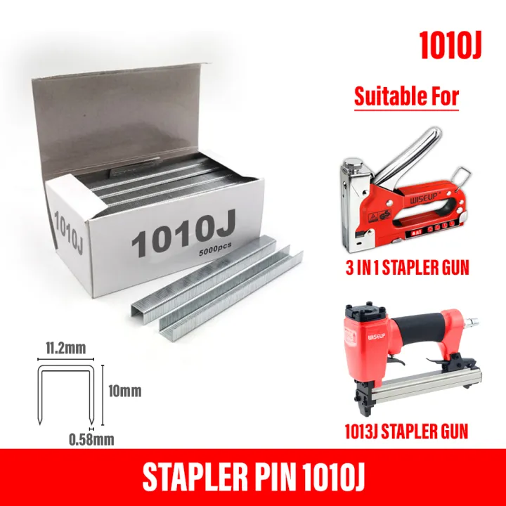 Stapler Pin 1010J (5000Pcs Box) Suitable for Pneumatic stapler gun ...