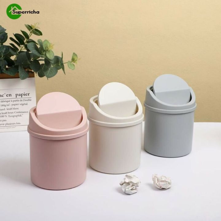 Mini Waste Bin Desk Oragnizer Gadgets Plastic Household Office Storage ...