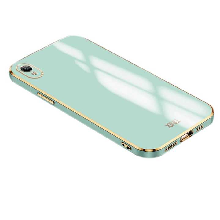 Biruiqu for VIVO Y1s Back Cover Luxury 6D Plating Frame Shiny Bling ...