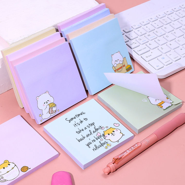 80 Sheet/book Kawaii Cartoon Memo Note Paper Message Cute Decorative ...